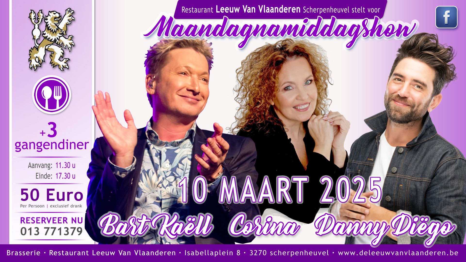 Bart Kaëll, Corina & Danny Diëgo